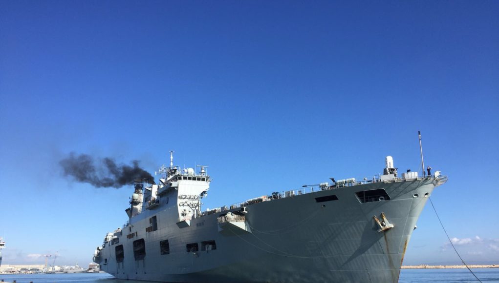 HMS Ocean visits city of Haifa in Israel